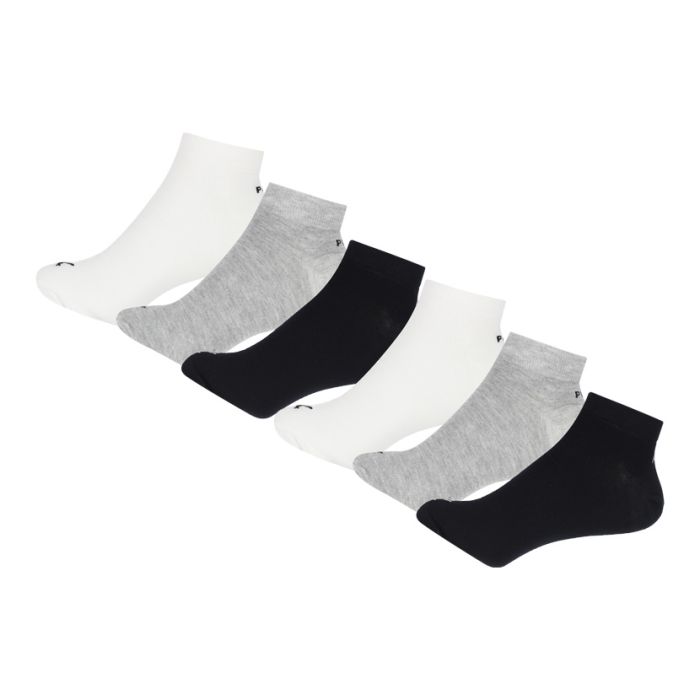 Puma Secret Socks 3 Pack Grey Black White