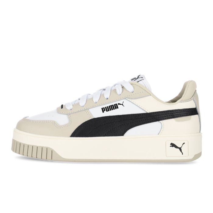 Puma Carina Street Womens Shoes White/Black/Dust | Side Step